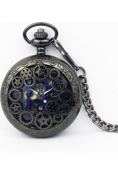 Generic Dişli Kabartmalı Içi Boş Cep Saati (Yurt Dışından)