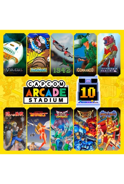 CaPCom Arcade Stadium Pack 1: Dawn Of The Arcade (’84 – ’88) Xbox Series X|S & Xbox One Oyun CaPCom Arcade Stadium Pack 1: Dawn Of The Arcade (’84 – ’88) Xbox Series X|S & Xbox One Oyun