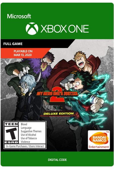 My Hero One's Justıce 2 Deluxe Edition Xbox Series X|S & Xbox One Oyun My Hero One's Justıce 2 Deluxe Edition Xbox Series X|S & Xbox One Oyun