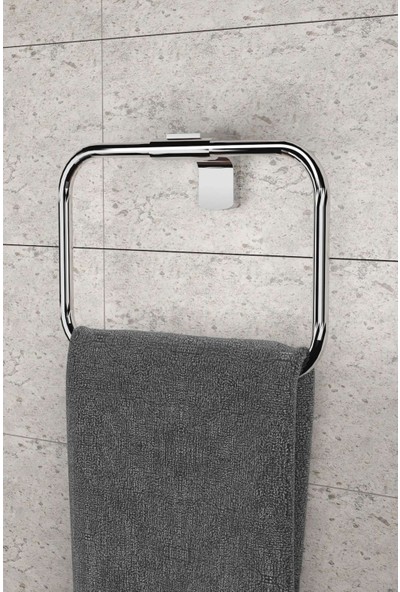 Classy Chrome Yuvarlak Havluluk, Banyo Askısı