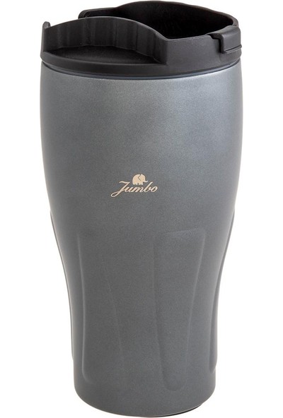 Jumbo Glory 5 Çelik Termos Mug - Mat Gri