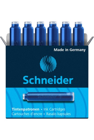 Schneider Dolma Kalem Kartuşu 6 Lı Paket Schneider Dolma Kalem Kartuşu 6 Lı Paket