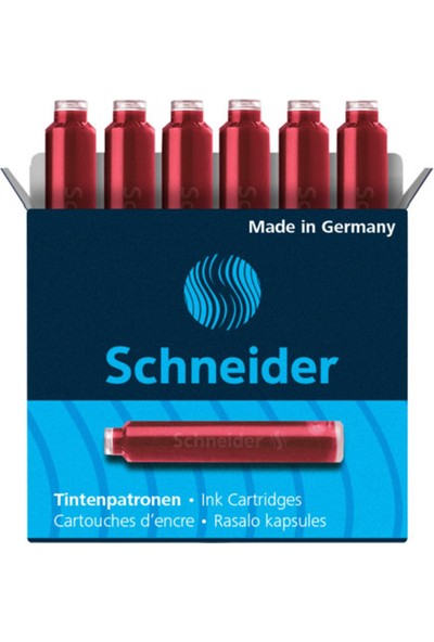 Schneider Dolma Kalem Kartuşu 6 Lı Paket Schneider Dolma Kalem Kartuşu 6 Lı Paket