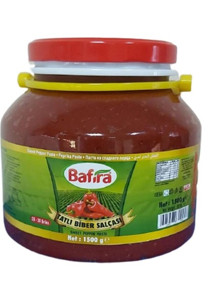 Bafira Tatlı Biber Salçası Cam Pet 1,5 kg