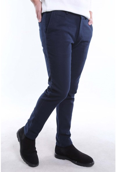 İntersivin Slim Fit Kesim Likralı Lacivert Erkek Pantolon İntersivin Slim Fit Kesim Likralı Lacivert Erkek Pantolon