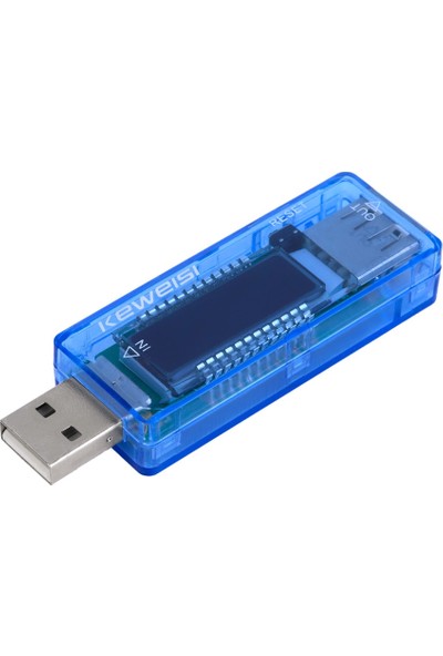 Afzelia USB Voltmetre, Ampermetre Voltaj Akım Gerilim Ölçer Afzelia USB Voltmetre, Ampermetre Voltaj Akım Gerilim Ölçer