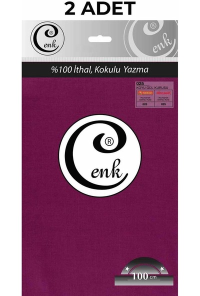 Bernam Butik Cenk Dikişsiz Düz Yazma 100 cm 2 Li 025