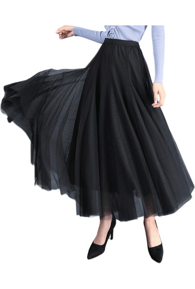 Gogoo Yeni Gazlı Bez Etek Kadın Yarım Vücut Sonbahar ve Kış Pilili Etek Süper Peri Etek Uzun Yüksek Bel Siyah Peri Örgü Etek-Siyah (Yurt Dışından) Gogoo Yeni Gazlı Bez Etek Kadın Yarım Vücut Sonbahar ve Kış Pilili Etek Süper Peri Etek Uzun Yüksek Bel Siyah Peri Örgü Etek-Siyah (Yurt Dışından)