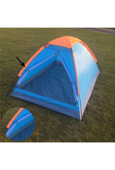 Real Me 2 Kişilik Tek Katmanlı Taşınabilir Su Geçirmez Kamp Çadırı - Mavi (Yurt Dışından)