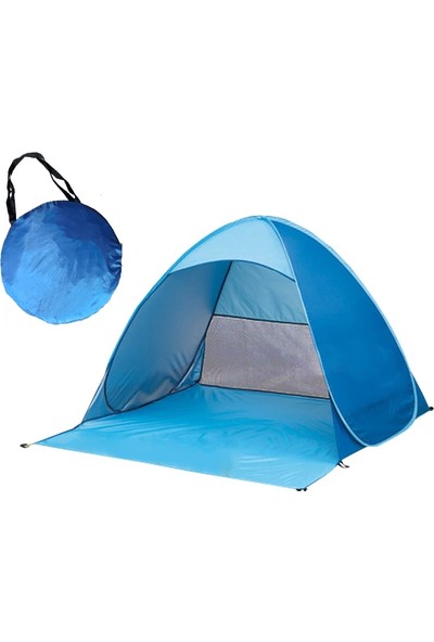 Real Me 150X165X110CM Katlanabilir Güneşlikli Plaj Çadırı - Mavi (Yurt Dışından) Real Me 150X165X110CM Katlanabilir Güneşlikli Plaj Çadırı - Mavi (Yurt Dışından)