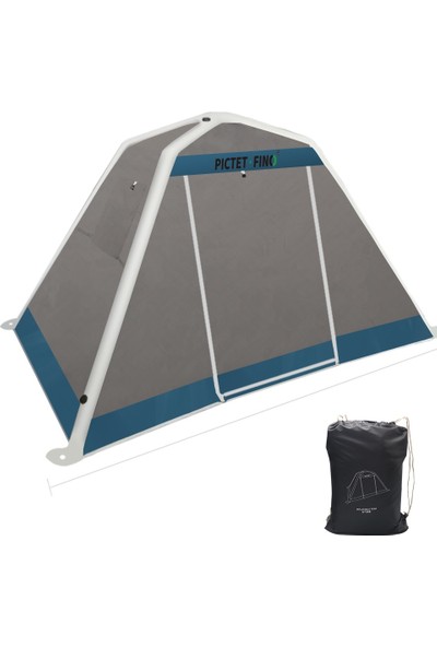 Pictet Fino Pıntet Fıno PF106 Su Geçirmez Gölgelikli Kamp Çadırı - Gri / Mavi (Yurt Dışından)