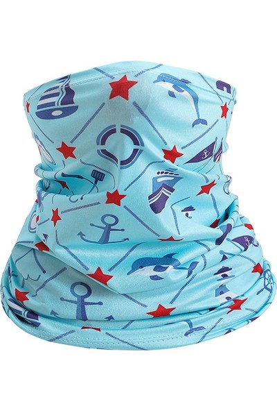 Real Me Isı Yalıtımlı Karikatür Desen Baskılı Çocuk Bandana Buff Maske - Çok Renkli (Yurt Dışından)