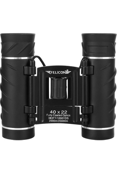 Felıcon FE-40X22 Hd Bak4 Fmc Optik 2000M Uzun Menzilli Katlanır Dürbün - Siyah (Yurt Dışından)