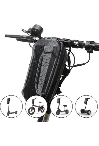 Real Me 3l Su Geçirmez Eva Elektrikli Scooter Bisiklet Çantası - Siyah (Yurt Dışından)