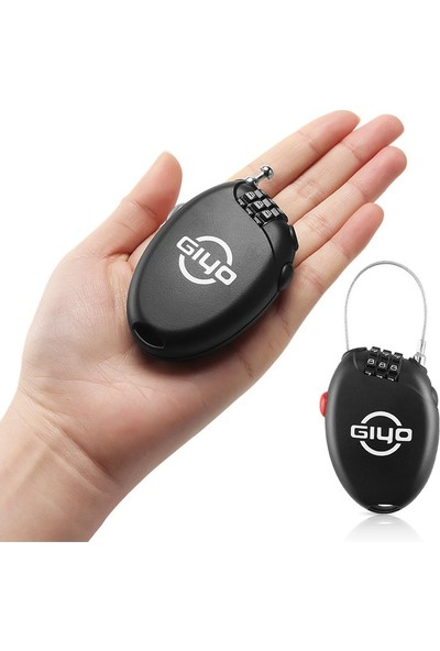Gıyo Çok Fonksiyonlu Mini Kask Kilidi - Siyah (Yurt Dışından)