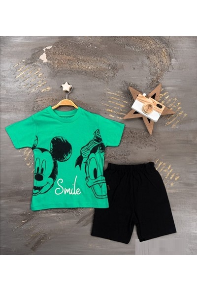 Saymoystar Kids Smile Baskılı Erkek Çocuk 2li Takım Saymoystar Kids Smile Baskılı Erkek Çocuk 2li Takım