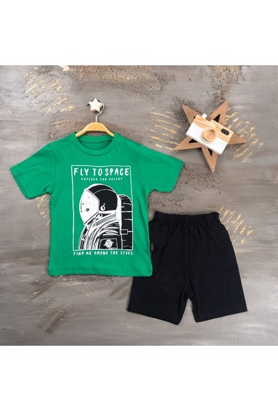 Saymoystar Kids Astronot Baskılı Erkek Çocuk 2li Takım Saymoystar Kids Astronot Baskılı Erkek Çocuk 2li Takım