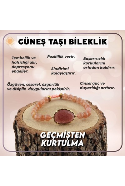 Osmanlı Doğal Taş Güneş Taşı Doğal Taş Bileklik 6mm Osmanlı Doğal Taş Güneş Taşı Doğal Taş Bileklik 6mm