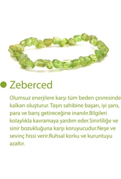 Osmanlı Doğal Taş Zeberced Doğal Kesim Bileklik