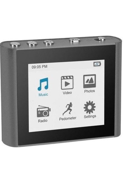 Eclipse Plus-Gm 8 GB Mp3 ve Video Oynatıcı, Gun Metal