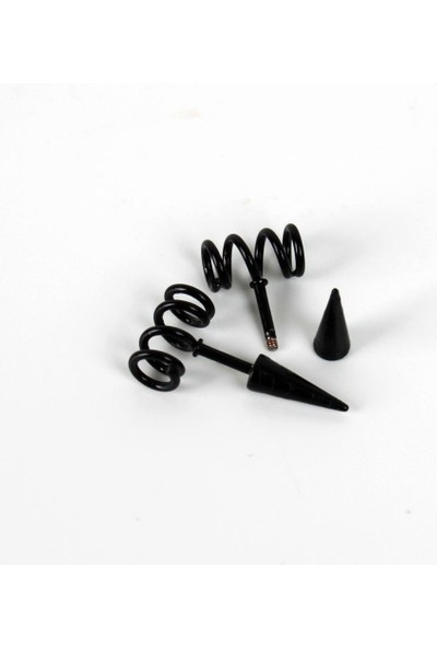 Afillix Concept Kt-Siyah Yay Tasarım Çelik Çift Piercing