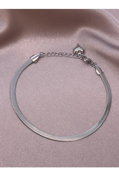 Quella Taki Çelik Italyan Silver Bileklik Quella Taki Çelik Italyan Silver Bileklik