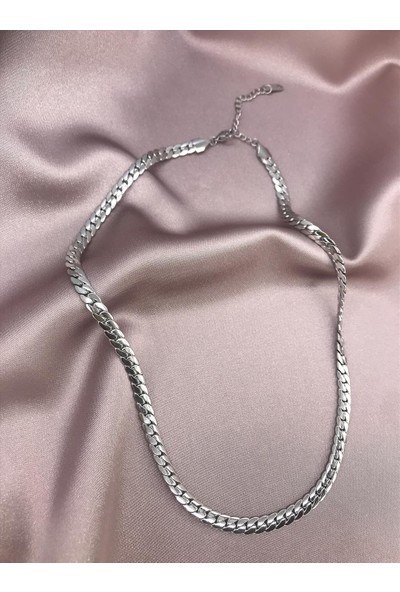 Quella Taki Çelik Balık Sırtı Silver Kolye Quella Taki Çelik Balık Sırtı Silver Kolye