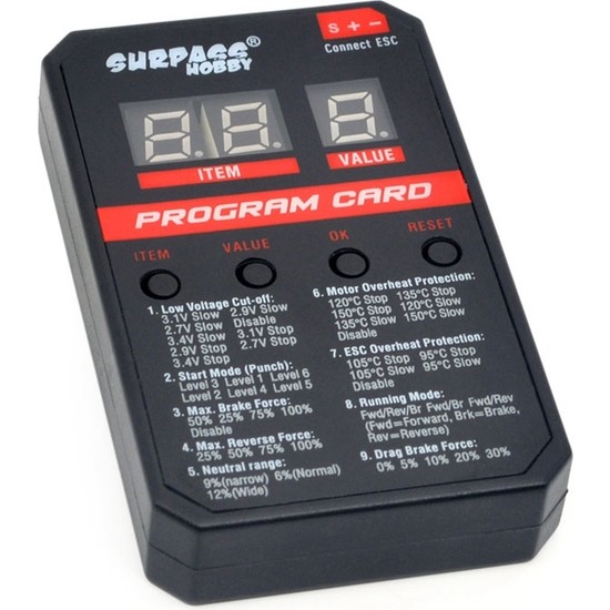 Shuai Yan Surpass Hobby V2 LED Program Kartı Için Rc Araba Fiyatı