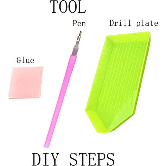 Shuai Yan Dıy Elmas Boyama Kiti Yuvarlak Tam Matkap Nakış Fiyatı