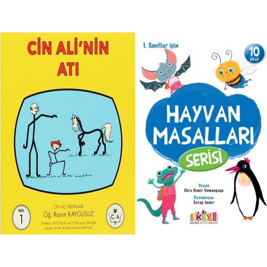 Cin Ali Yayınları Cin Ali Serisi 10 Kitap + Hayvan Kitabı