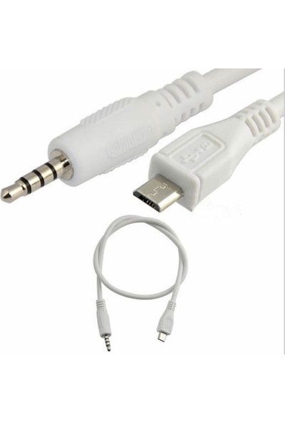 Aldım Geldi 3.5mm Jack Stereo Micro USB To Aux Çevirici Dönüştürücü Ara Kablo Aldım Geldi 3.5mm Jack Stereo Micro USB To Aux Çevirici Dönüştürücü Ara Kablo