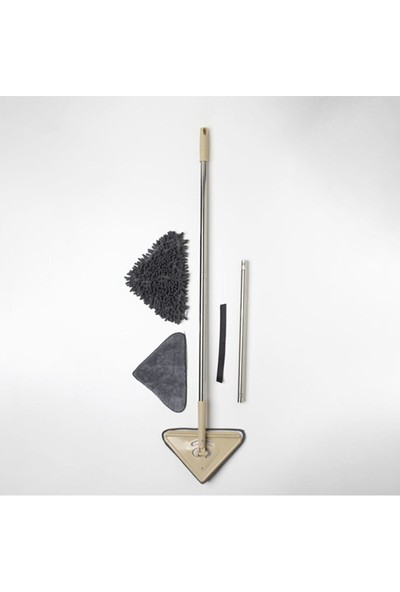 Oliva Nero Teleskopik Üçgen Camsil Duvar Yüzey Cam Silme Aparatı Mop Mikrofiber Oliva Nero Teleskopik Üçgen Camsil Duvar Yüzey Cam Silme Aparatı Mop Mikrofiber