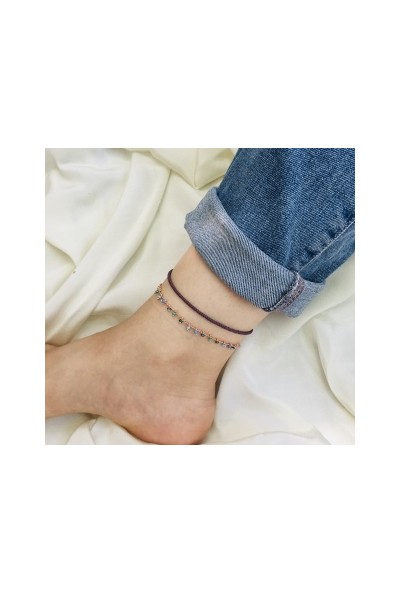 Pearl Beads Afgan Boncuğu &kum Boncuklu Halhal Set