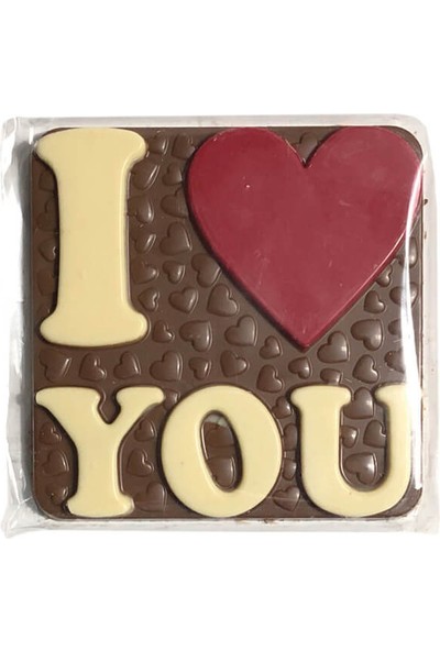 Adamas I Love You Kare Tablet Çikolata