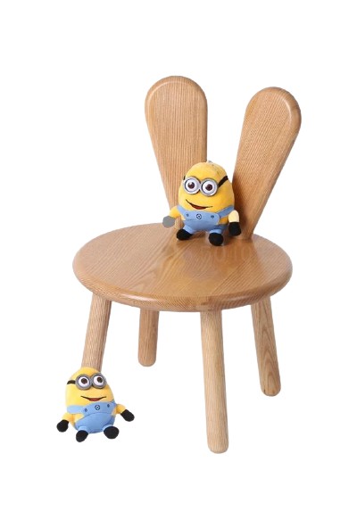 Charge Tavşan Şeklinde Ahşap Çocuk Sandalyesi