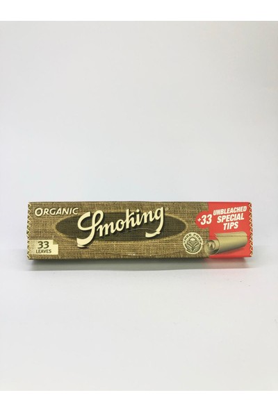 Smoking Organik Zıvanalı 33 Yaprak Tütün Sarma Kağıdı