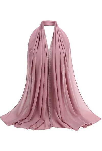 Charge Kadın Düz Kabarcık Şifon Eşarp