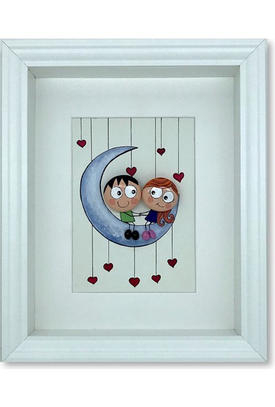 Happy Koala Taş Boyama Tablo, Sevgili, Çerçeveli, Dekoratif Duvar ve Masa Süsü, El Yapımı, Hediyelik Happy Koala Taş Boyama Tablo, Sevgili, Çerçeveli, Dekoratif Duvar ve Masa Süsü, El Yapımı, Hediyelik