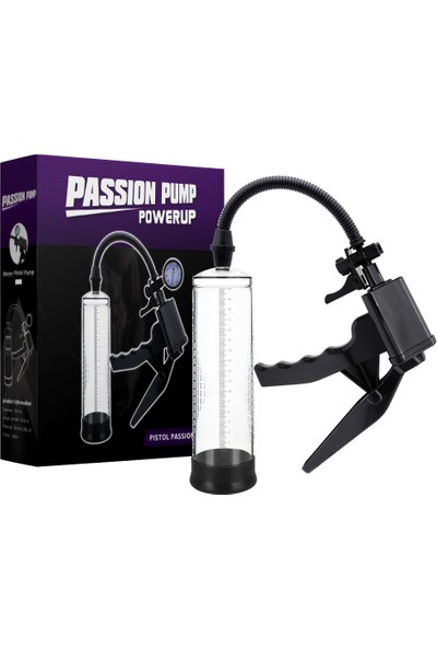 Sens 22 cm Passion Pump pistol Tetikli Penis Pompası Sens 22 cm Passion Pump pistol Tetikli Penis Pompası