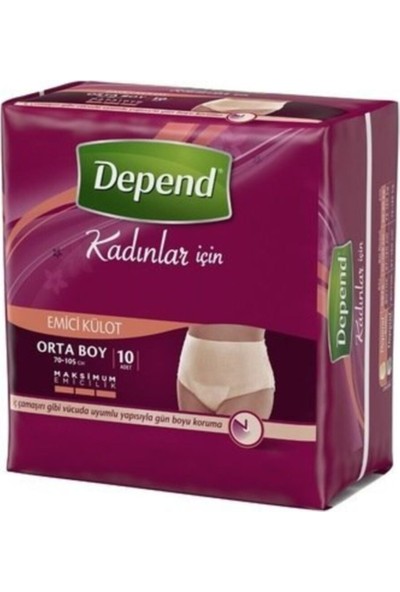 Depend M Beden Kadın Emici Külot 10 Lu Depend M Beden Kadın Emici Külot 10 Lu