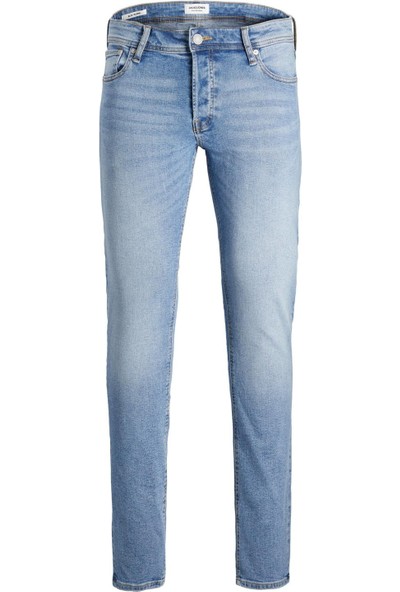 Jack & Jones 12203510_Jjiglenn Jjoriginal Mf 030 Düşük Bel Skinny Fit Düz Erkek Denim Pantolon