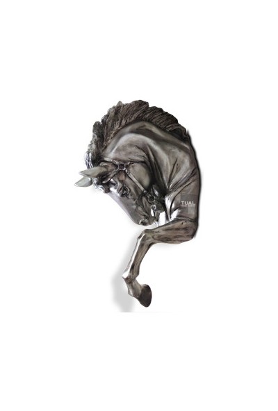 Tual Hobi Sanat Dekoratif Duvar At Kafası (48CMX28CM) Gümüş Tual Hobi Sanat Dekoratif Duvar At Kafası (48CMX28CM) Gümüş