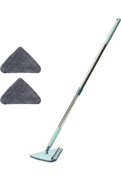 Scratch Anet Üçgen Mop Paspas Teleskopik Cam Duvar Tavan Fayans Parke Temizleyici Yeşil Scratch Anet Üçgen Mop Paspas Teleskopik Cam Duvar Tavan Fayans Parke Temizleyici Yeşil