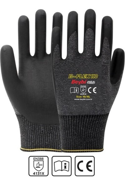 Beybi B-FLEX110 Köpük Nitril Iş Eldiveni Beybi B-FLEX110 Köpük Nitril Iş Eldiveni