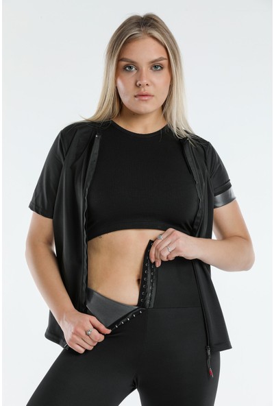 Tuğba Sauna Kopçalı Tayt