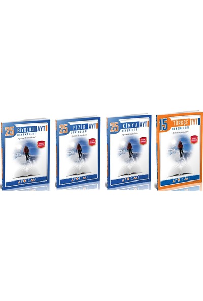 Apotemi Yayınları Apotemi TYT Deneme 15 Li Türkçe - Apotemi YKS AYT Deneme 25 Li Biyoloji - Apotemi YKS AYT Deneme 25 Li Fizik - Apotemi YKS AYT Deneme 25 Li Kimya