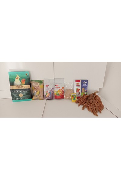 Golden Pet Sultan Papağanı, Cennet Papağanı, Sevda Papağanı Forpus Papağanı Yem-Mama Seti 07 (9 Parça) Golden Pet Sultan Papağanı, Cennet Papağanı, Sevda Papağanı Forpus Papağanı Yem-Mama Seti 07 (9 Parça)