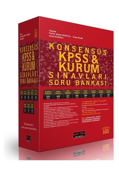 Savaş Yayınevi Konsensus KPSS A Grubu Hukuk Soru Bankası Savaş Yayınları 2022 Savaş Yayınevi Konsensus KPSS A Grubu Hukuk Soru Bankası Savaş Yayınları 2022