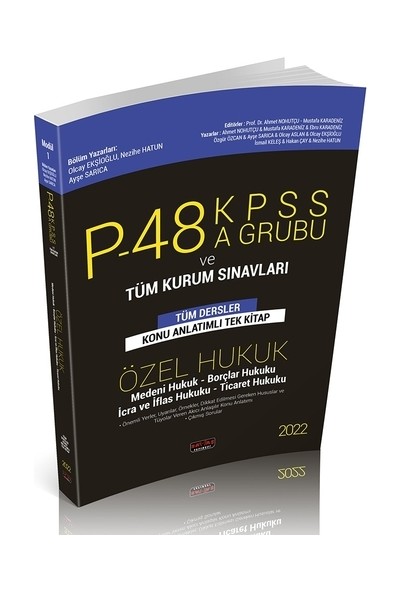 Savaş Yayınevi P48 KPSS A Grubu Özel Hukuk Konu Anlatımlı Savaş Yayınları 2022 Savaş Yayınevi P48 KPSS A Grubu Özel Hukuk Konu Anlatımlı Savaş Yayınları 2022