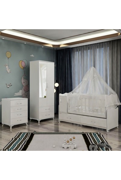 By Golden Bygolden Live Bebek Odası Takımı (Yatak,uykuseti,tül)